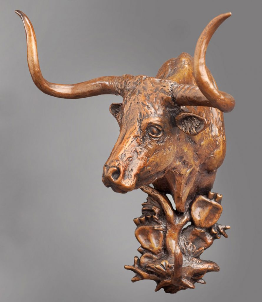 Longhorn wall hanger by Rick McCumber | Museum of the Big Bend