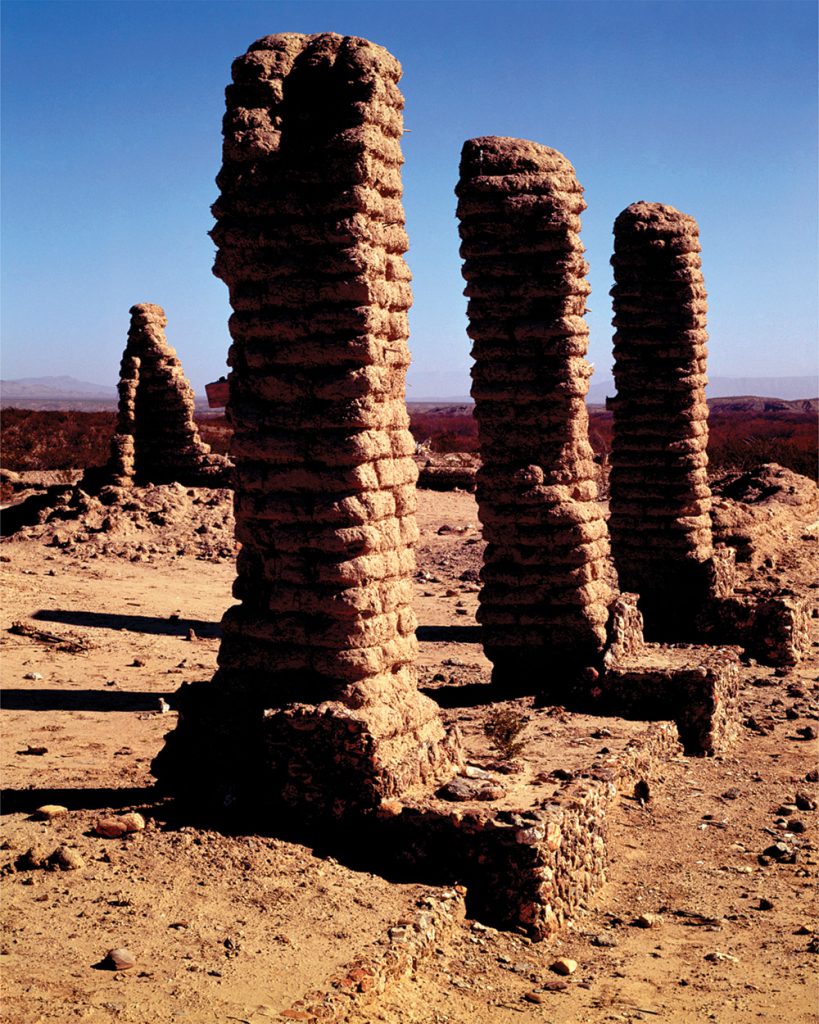 Adobe Ruins of Johnson Ranch, Rio Grande Valley, Big Bend, Texas ...