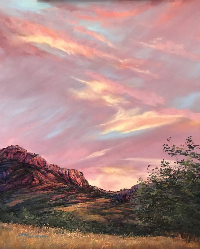 Indian Summer Joy Mountain Sunset by Lindy Cook Severns | Museum of the ...