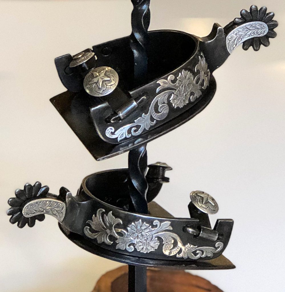 Texas Style Spurs by Frank “Buddy” Knight – SOLD | Museum of the Big Bend