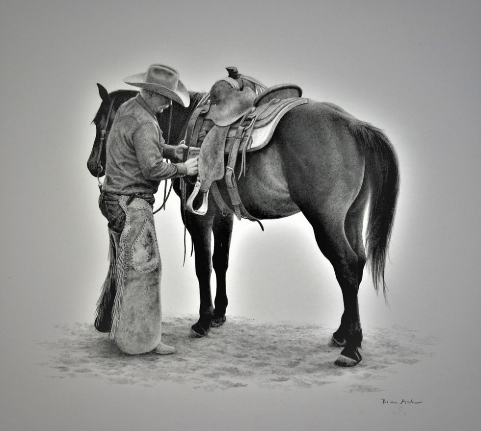 Cinchin’ Up by Brian Asher | Museum of the Big Bend