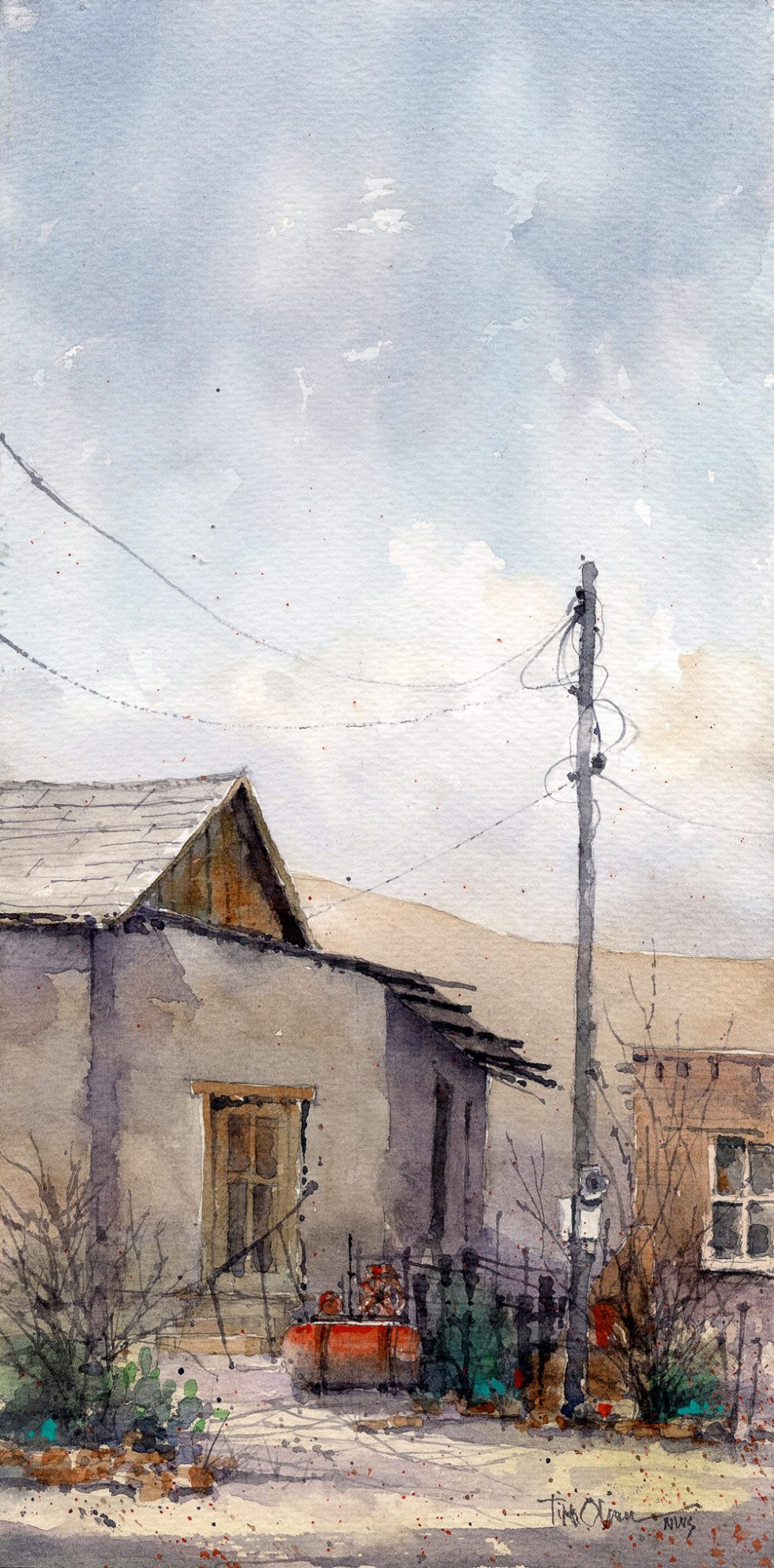 Orange Compressor in Terlingua by Tim Oliver | Museum of the Big Bend