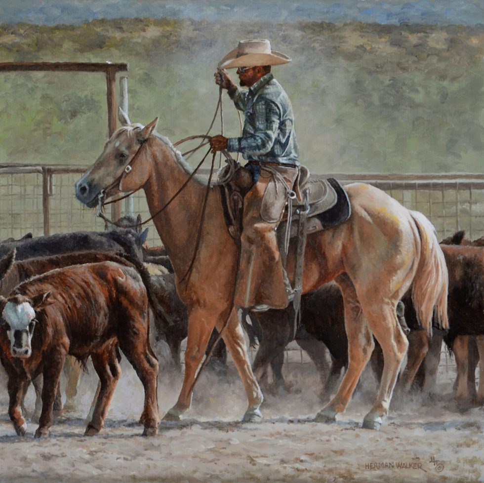 ART 27. Another Run by Herman Walker – SOLD | Museum of the Big Bend