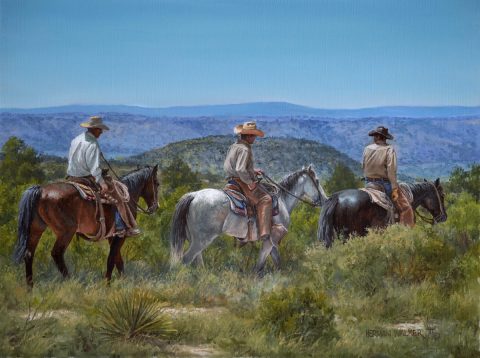 ART 28. Headed Down by Herman Walker – SOLD | Museum of the Big Bend