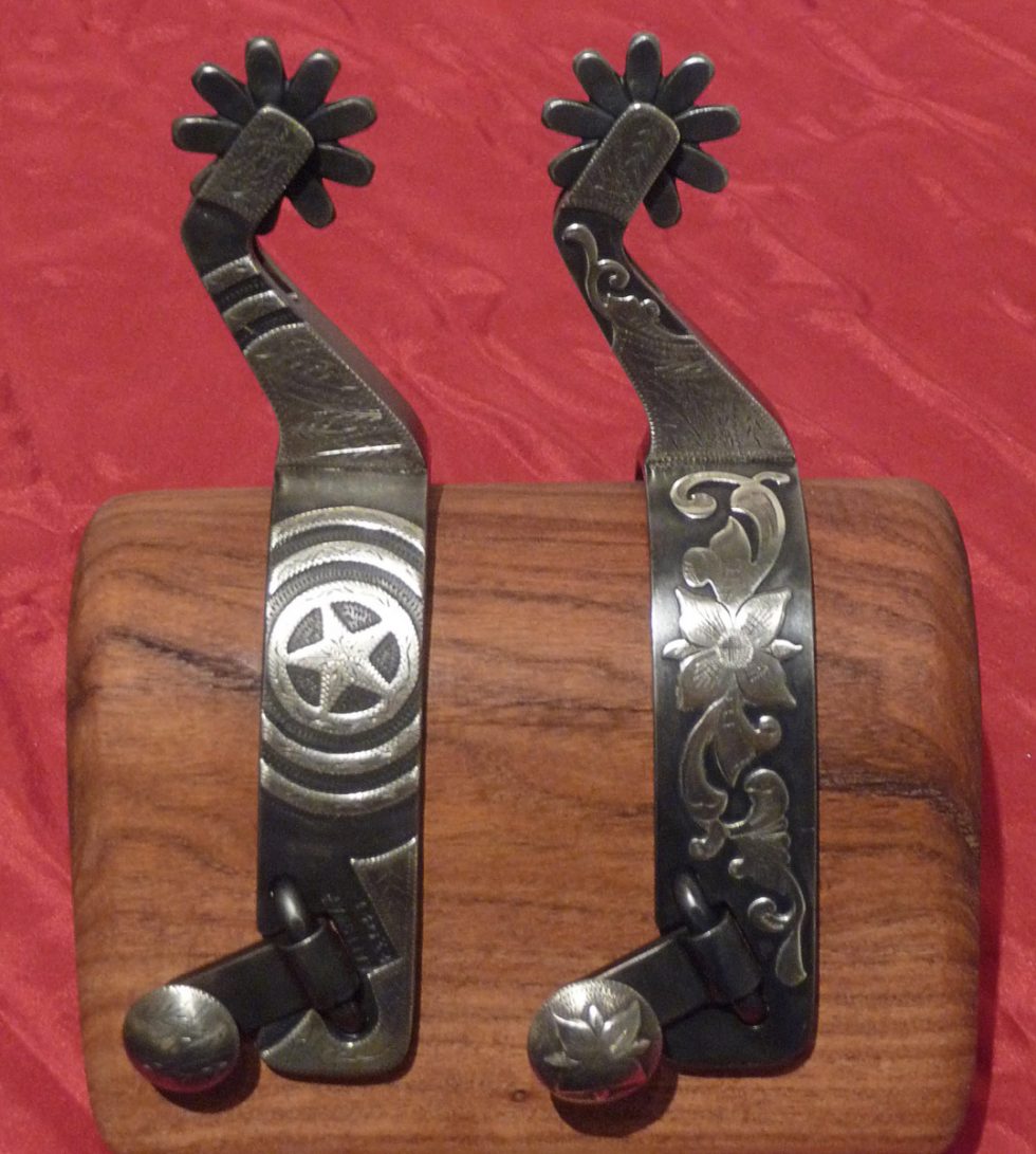 ART 36. Texas Style Spurs by Jerry Galloway – SOLD | Museum of the Big Bend