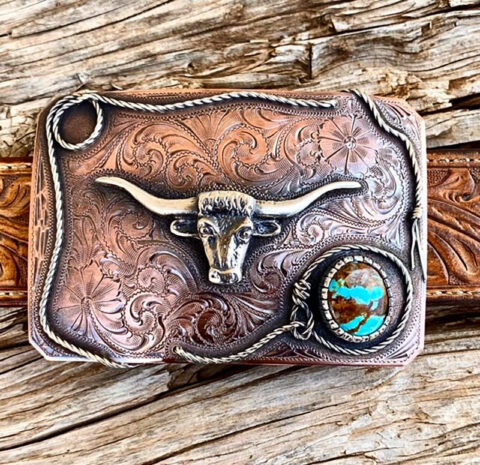 26. Copper Trophy Buckle by Michael Pardue | Museum of the Big Bend