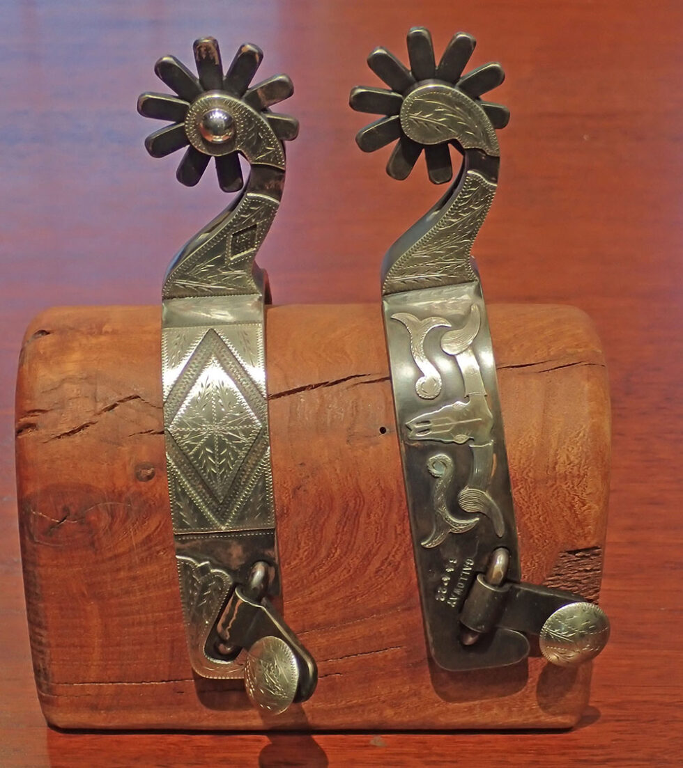 83. Texas Style Spurs by Jerry Galloway – SOLD | Museum of the Big Bend