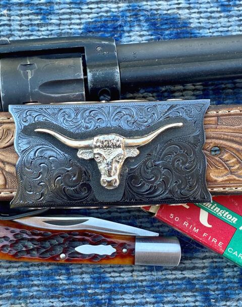 Longhorn Box Style Buckle by Michael Pardue | Museum of the Big Bend