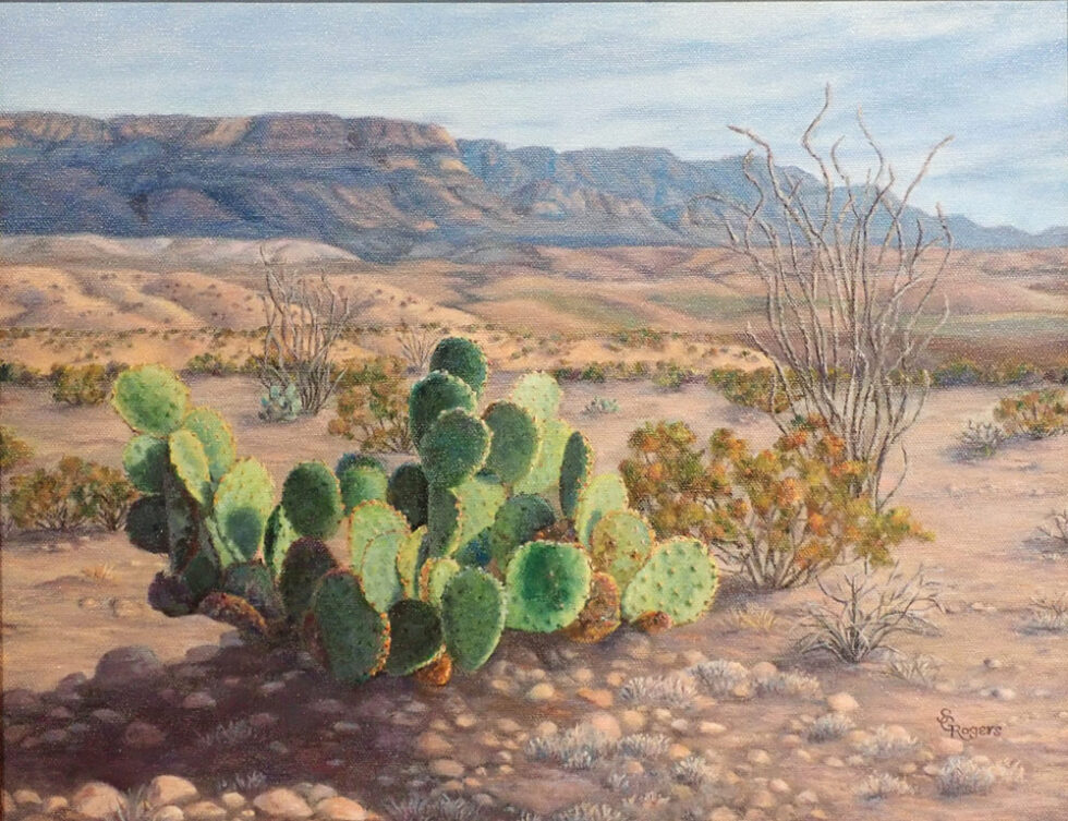 Pop of Green by Shelly G. Rogers – SOLD | Museum of the Big Bend