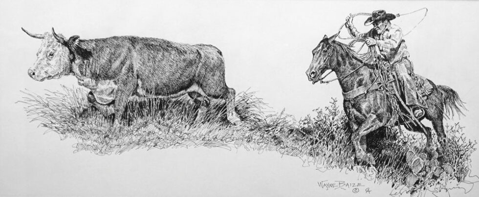 In Pursuit by Wayne Baize – SOLD | Museum of the Big Bend